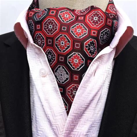 Elegant Paisley Ascot Tie Free Shipping