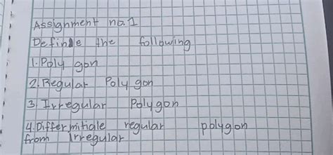 Assignment No 1 Definde The Following 1 Poly StudyX