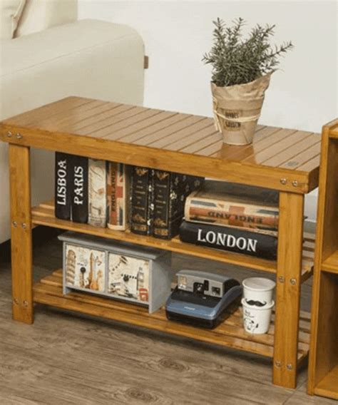 [감성 카페 느낌 인테리어 가구]우드 감성 90s감성 우드 목재 선반 🪑 감성 카페 의자 활용 선반🧡 깔끔 우드톤 다용도 가구 간편한 조립식 Diy 선반🧑‍🔧 에이블리