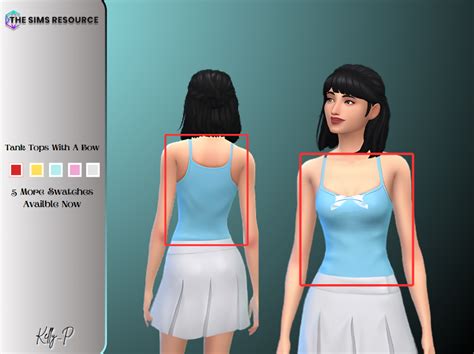 The Sims Resource Tank Top With Bow