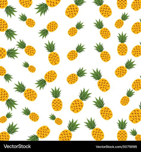 Pineapple Background Royalty Free Vector Image