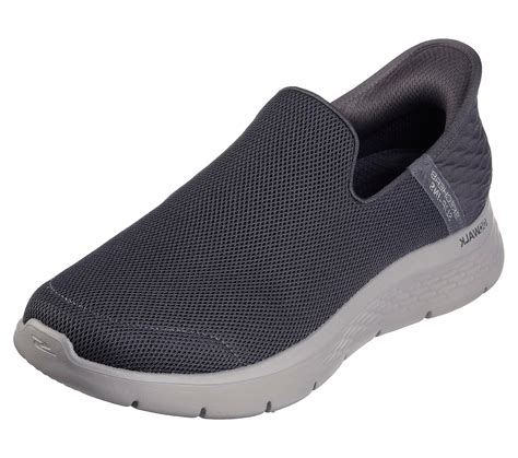 Skechers Slip Ins Go Walk Flex No Hands Dark Grey Mens Lightweig