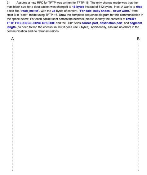 Video Solution Assume A New Rfc For Tftp Was Written For Tftp 16 The