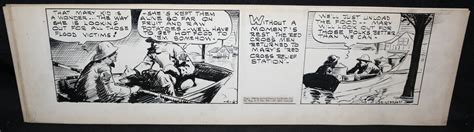 Flood Time Daily Strip Art 4 6 1945 Signed By R M Brinkerhoff