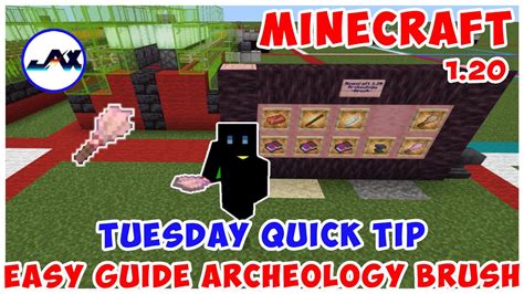easy guide how to craft and use a brush minecraft 1 20 youtube