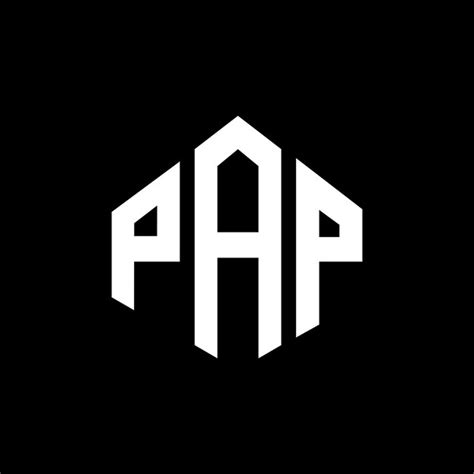 Le Logo De Pap Est Un Modèle De Logo Vectoriel Hexagonal En Couleurs