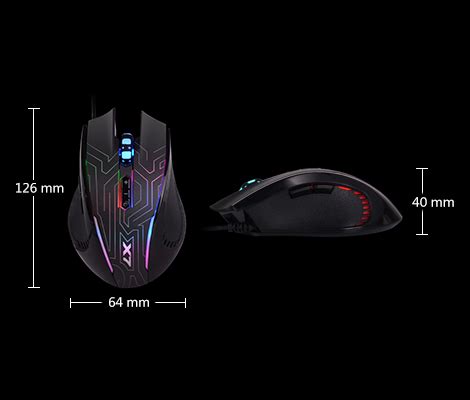 A4tech X87 Maze Oscar Neon Gaming Mouse Prices in Pakistan.