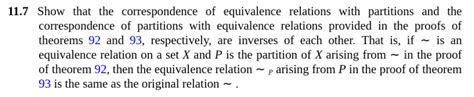 Solved Theorem 92 Suppose That ∼ Is An Equivalence Relation