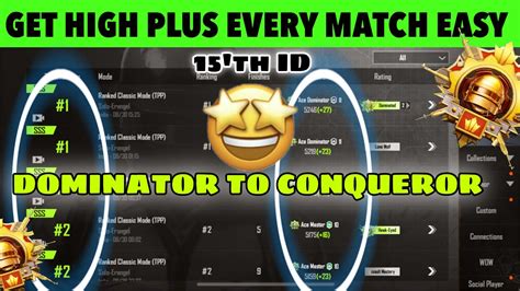 🇮🇳day 39 🤩dominator To 15th Id Conqueror Best High Plus Strategy