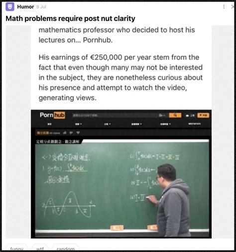 他在Pornhub教微积分年入百万还请身材火辣的台妹网红当助教 知乎