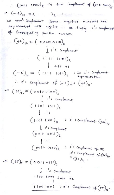5 find the 2s complement of the following numbers use 8 bits of