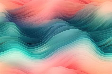 Premium Ai Image Colorful Wavy Shapes In The Background