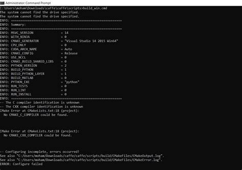 The System Cannot Find The Drive Specified The C Compiler