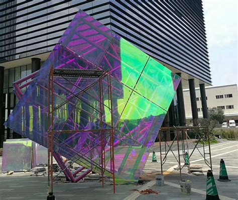 Customized Iridescent Decorative Coating Dichroic Glass For