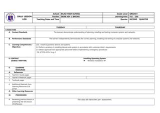 Quarter II CSS Docx Educational Assessment Education