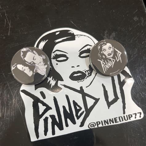 Vampira 225 Pinback Buttons Etsy