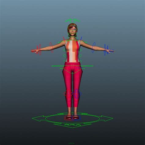Jennifer Rigged Cartoon 3d Character Model 3d 39 Unknown Ma Obj Free3d