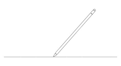 Un Dessin Au Trait Continu De Stylo écrivant Un Trait Fin Symbole De