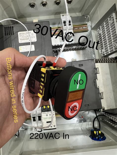 Hi Im Using A Onoff Push Button To Control A Contactor The Buttons