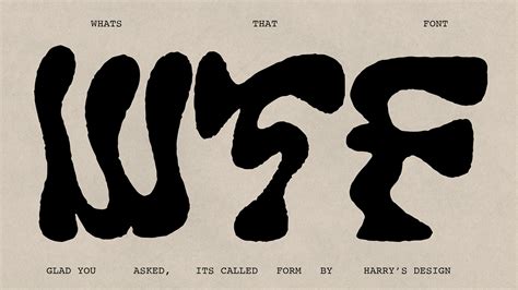 Form Display Typeface Behance