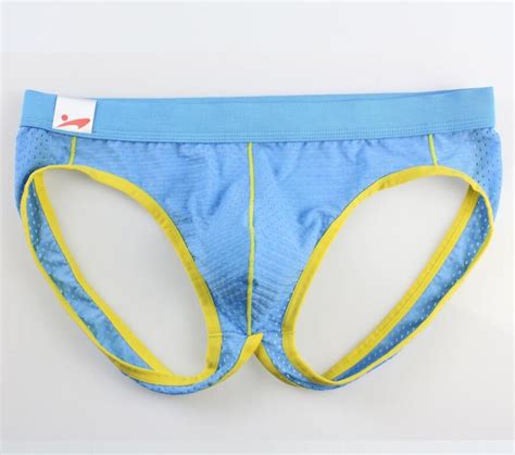 2021 Wholesale Lonjo Mens Mesh Underwear Man Jockstraps Back Empty Sexy