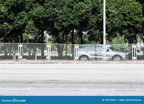 Roadblock Barrier To Stop Traffic Because Of Road Construction