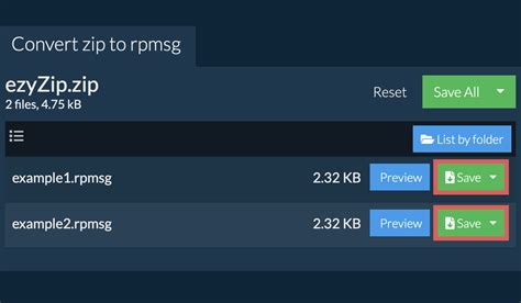 Convert ZIP To RPMSG Online Quick Secure FREE EzyZip