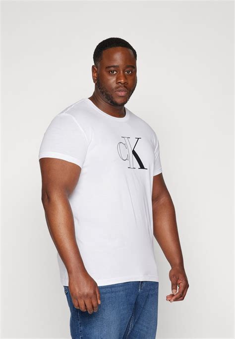 Calvin Klein Jeans Plus Plus Outline Monologo Tee Apdrukāts T Krekls