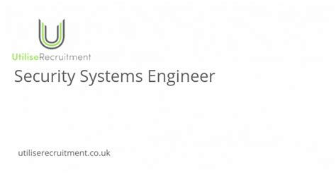 Utilise Recruitment On Linkedin Security Systems Engineer