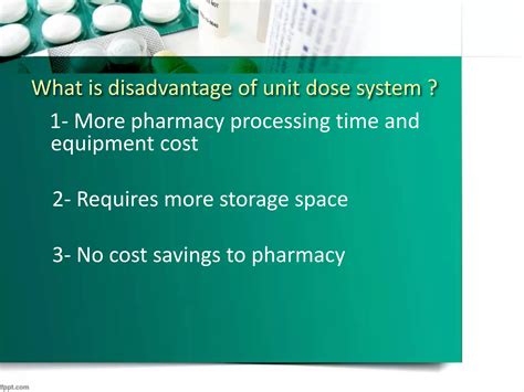 Unit Dose System Pptx Pharmaceutical Industry Industries