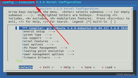 嵌入式linux（1）：make Menuconfig图形化界面