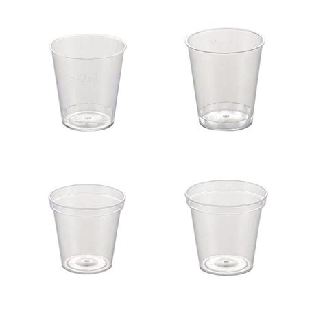 Party Wedding Bar Custom Logo Plastic Shot Glasses 1 Oz 20ml 15 Oz