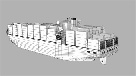Container Ship Low Poly Superhive Formerly Blender Market