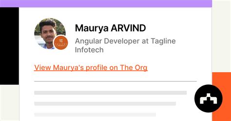 maurya arvind angular developer at tagline infotech the org
