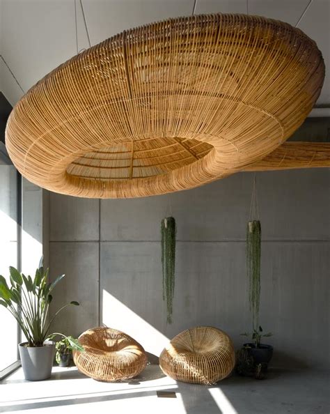 清迈艺术收藏家画廊藤条装置 Interior design Furniture design Interior