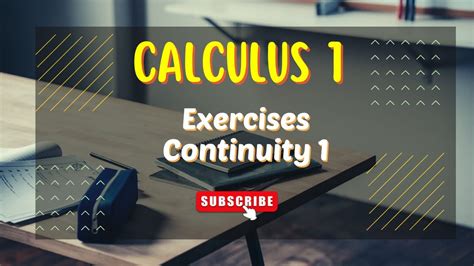 Calculus 1 Exercises Continuity 1 Youtube