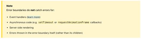 Componentdidcatch Doesnt Catch Some Invariants · Issue 13820