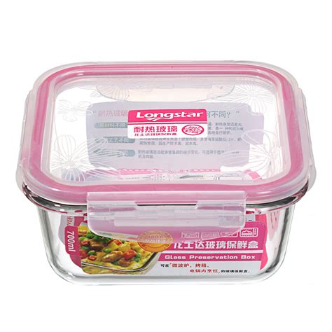 食品玻璃保鲜盒微波炉专用加热便当碗上班族带饭的饭盒密封分隔型 虎窝淘