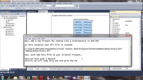 ASP NET How To Control The FormView Control In ASP NET Part 2