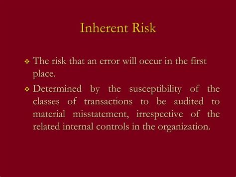 Risk Based Audit Approach Ppt