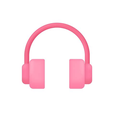 Premium Vector 3d Realistic Headphone Icon Vector Illustration