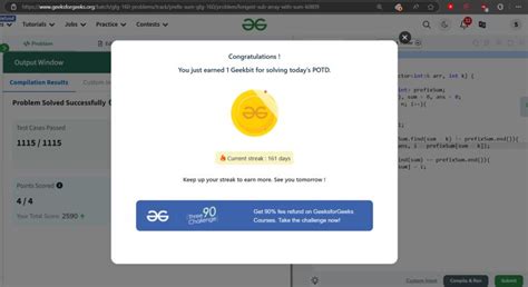 Shivang Gour On Linkedin Gfg160 Geekstreak2024 Codingjourney Dsa