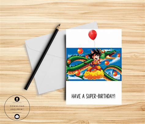 Anime Birthday Card Manga Birthday Card Pun Birthday Card Greeting Card