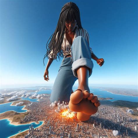 Ebony Giantess Power Trip By Hersheykisstoes On Deviantart