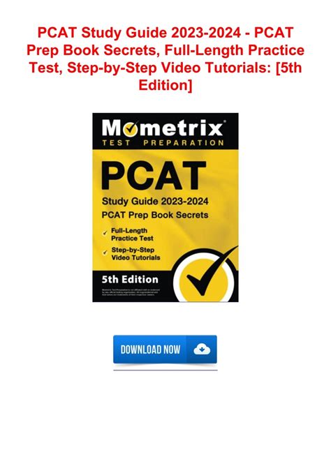 Download Pdf Pcat Study Guide 2023 2024 Pcat Prep Book Secrets
