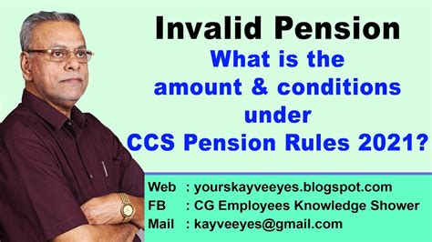 Invalid Pension What Is The Amount And Conditions Under Ccs Pension