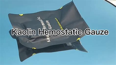 Kaolin Z Fold Tactical Gauze Hemostatic Kaolin Gauze Kaolin Gauze And Hemostatic Surgical Gauze