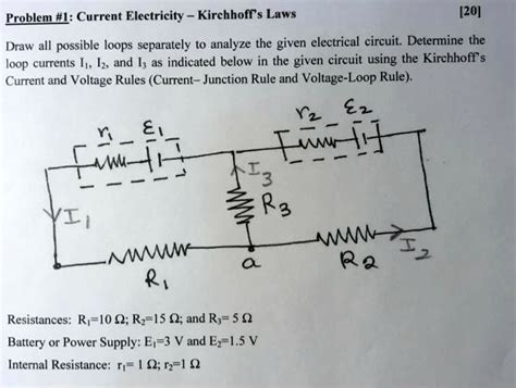 Solvedproblen L Current Electricity Kirchhoff S Laws 20 Draw All