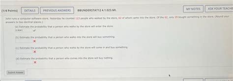 Solved MY NOTES 1 4 Points ASK YOUR TEACHE DETAILS Chegg Com