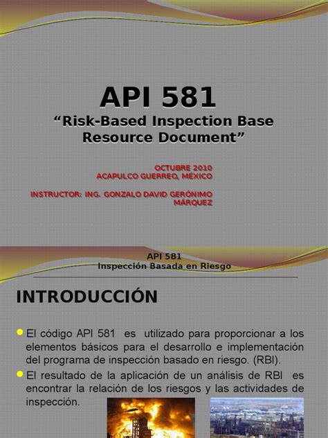 Api 581 Pdf Probabilidad Información